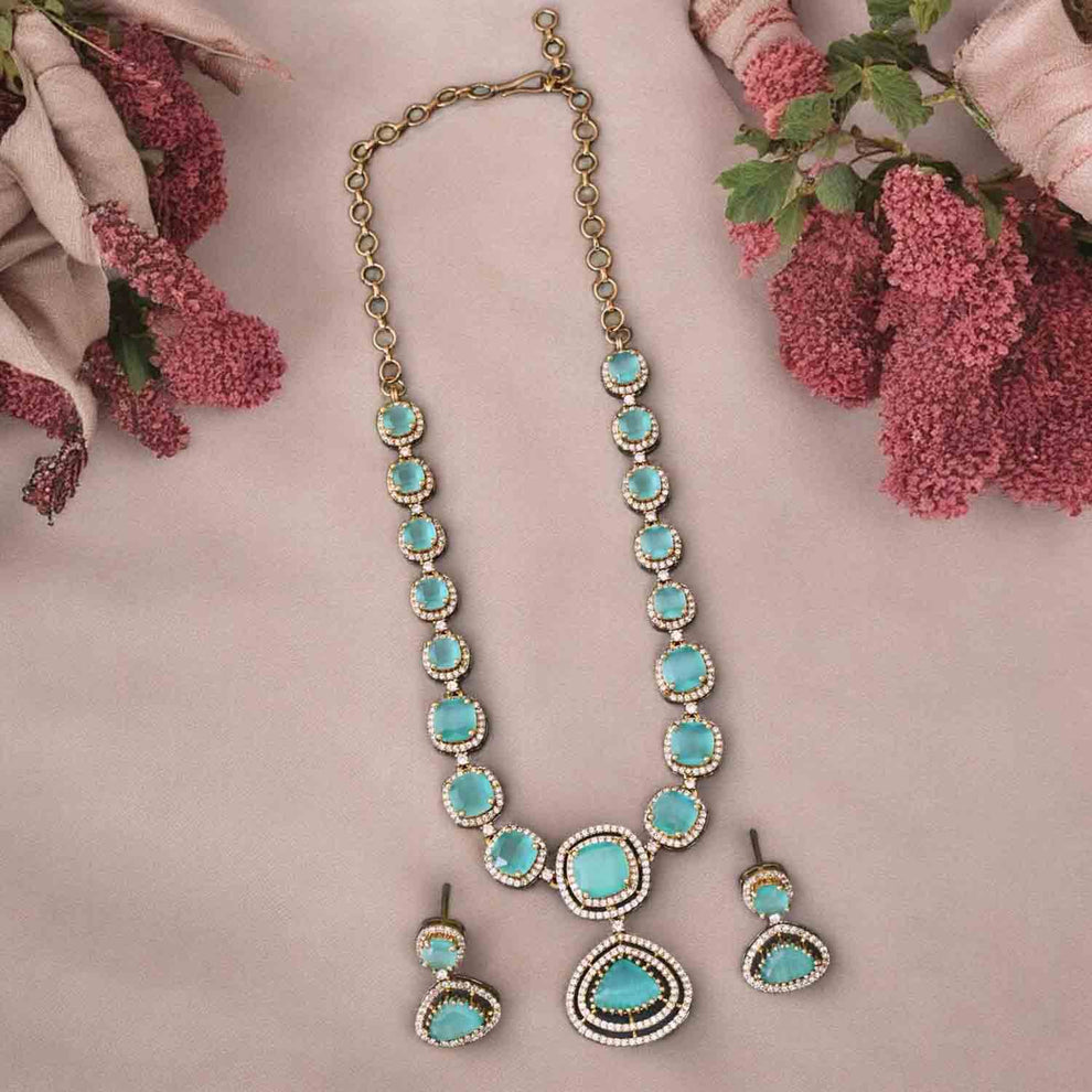 Turquoise Anna Victorian Jewellery Set - New Arrival – Noor